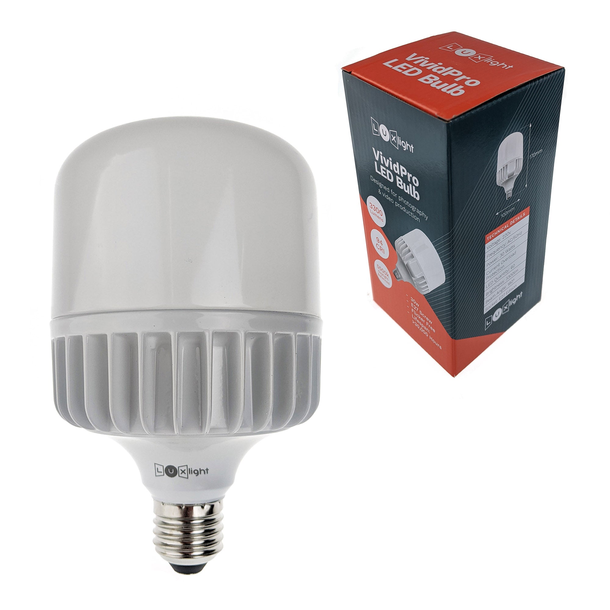 LED Bulbs for Photography & Video | 94 CRI | 5500k Daylight | 3 Sizes ...